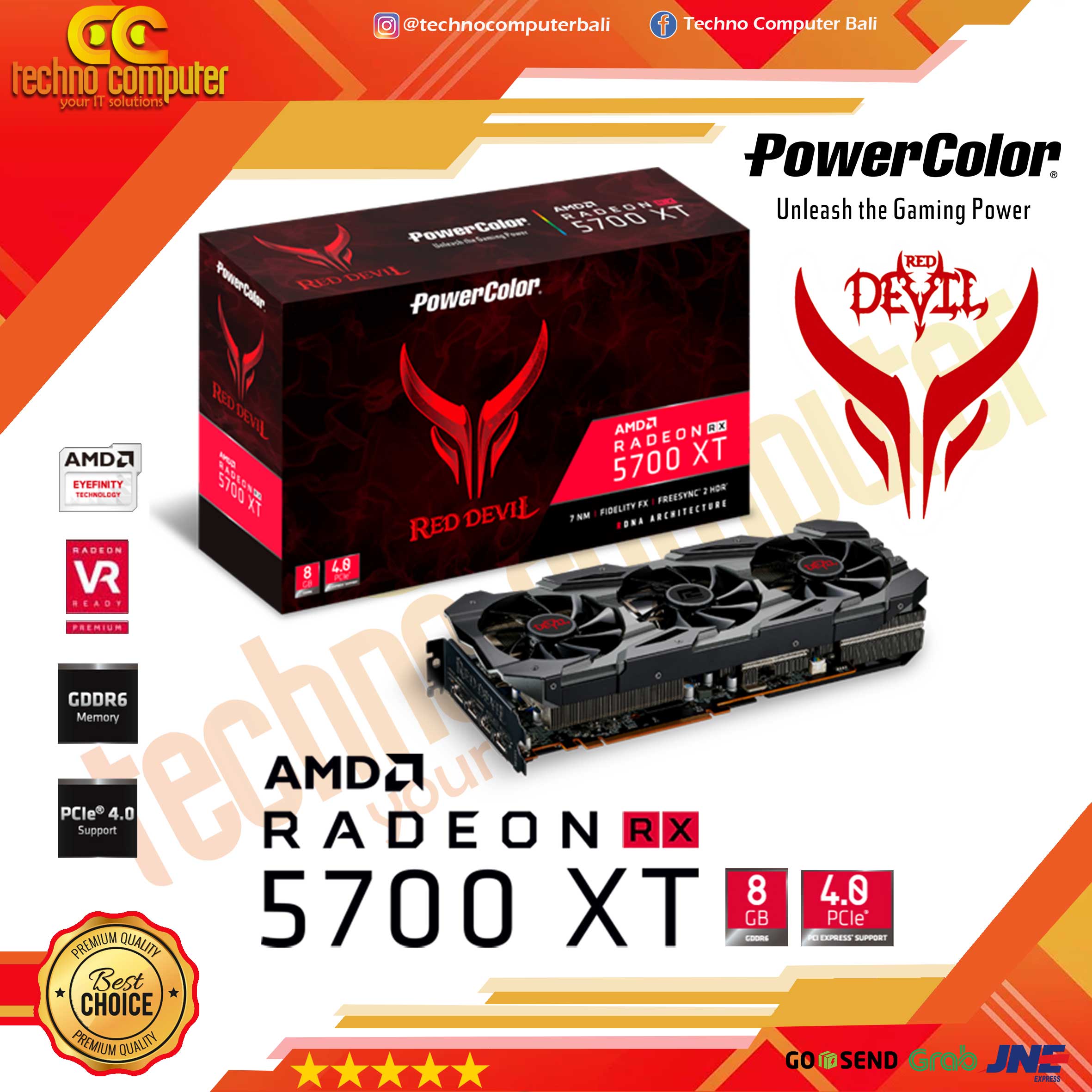PowerColor AMD Radeon RX 5700 XT Red Devil 8GB GDDR6